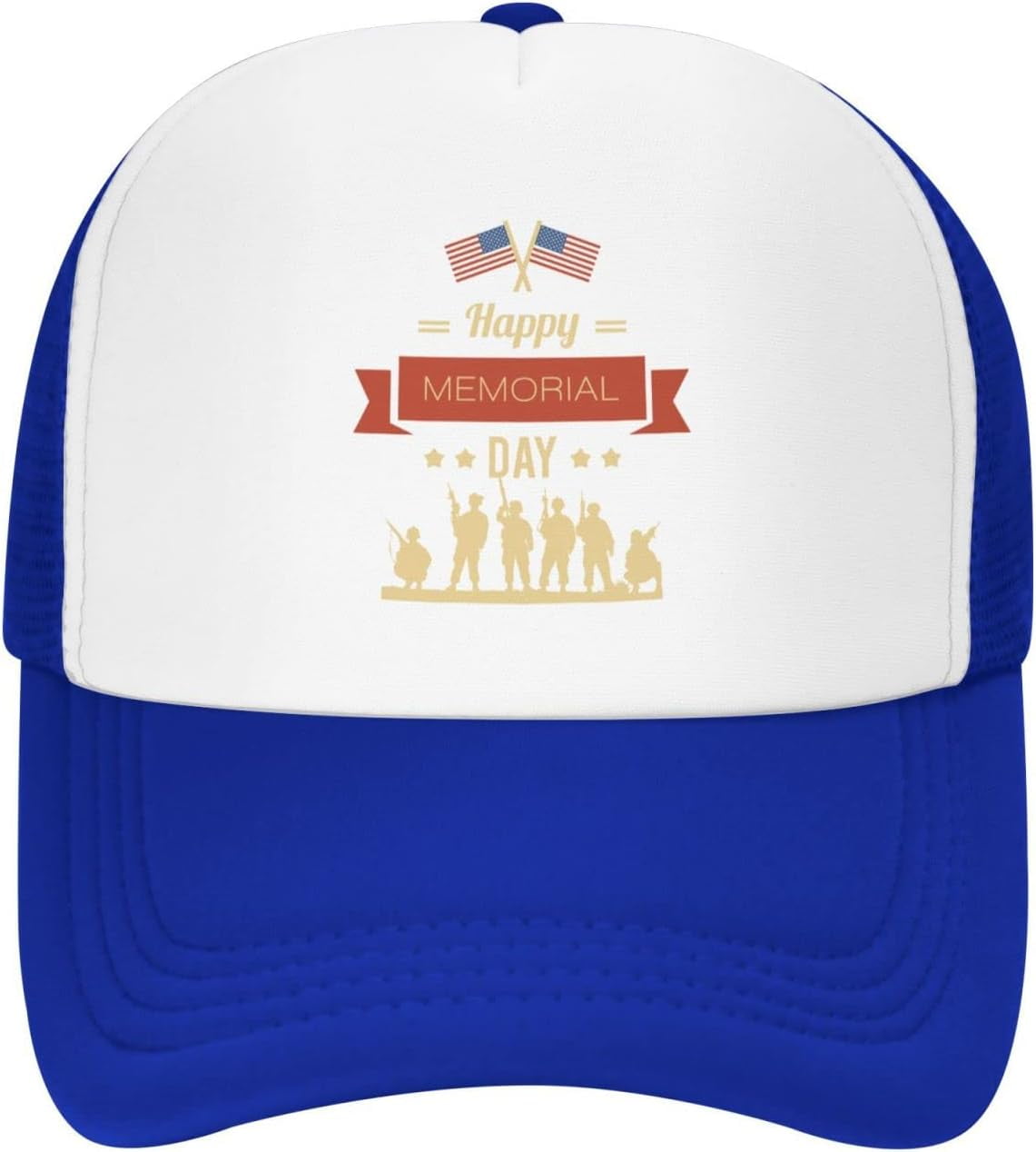Happy Memorial Day Mesh Hat Men Women Patriotic American Baseball Cap ...