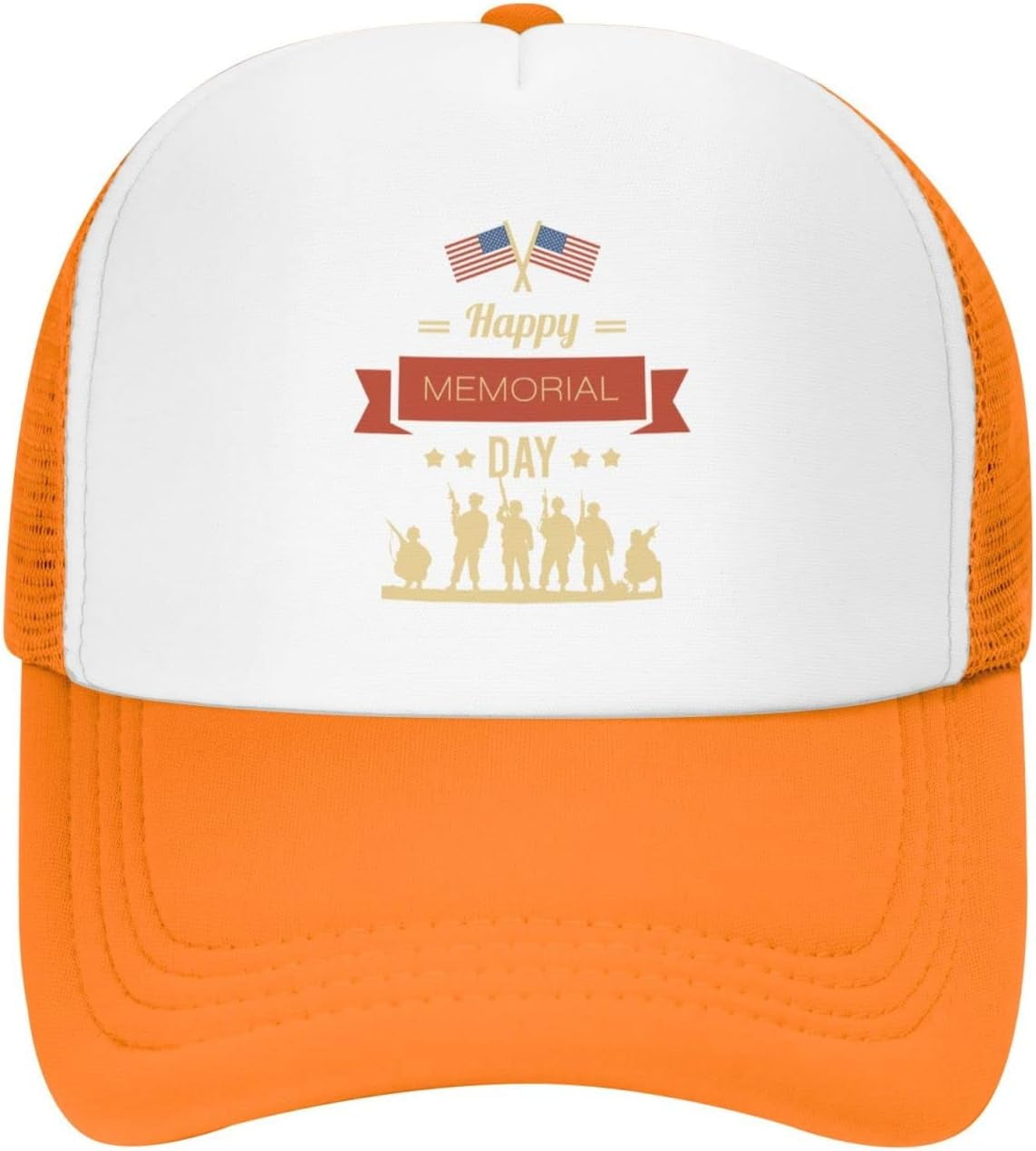 Happy Memorial Day Mesh Hat Men Women Patriotic American Baseball Cap ...