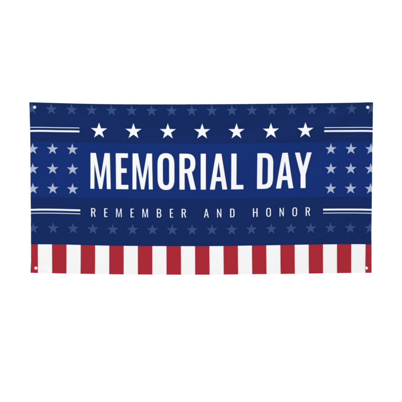 Happy Memorial Day Remember&Honor Banner Backdrop Porch Sign Medium ...