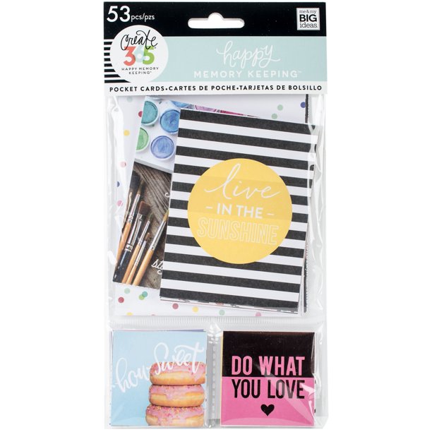 Happy Memory Keeping Big Pocket Cards 53/Pkg-W/Foil - Walmart.com