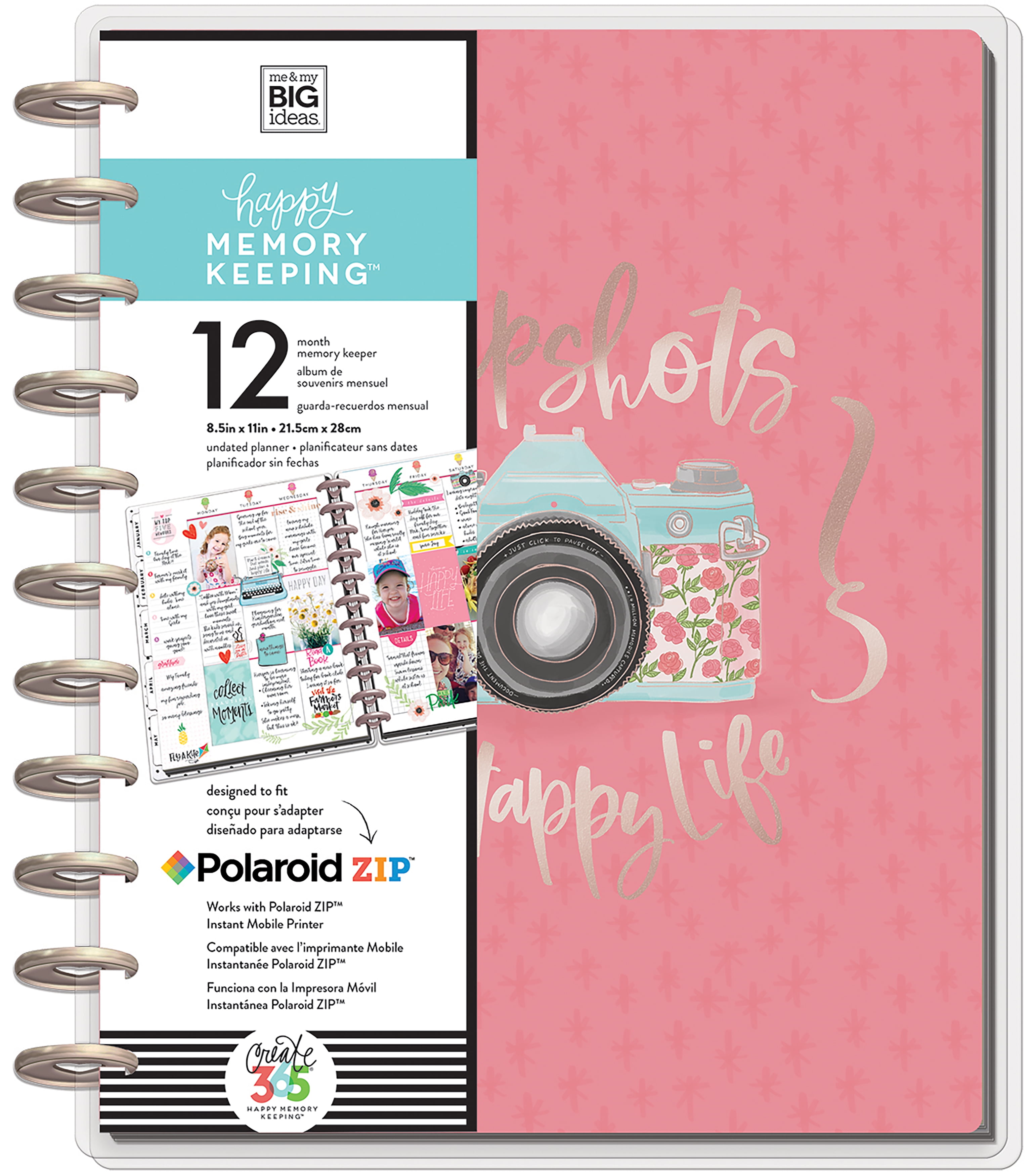 Happy Memory Keeping Undated 12-Month Big Planner -Painted Memories ...