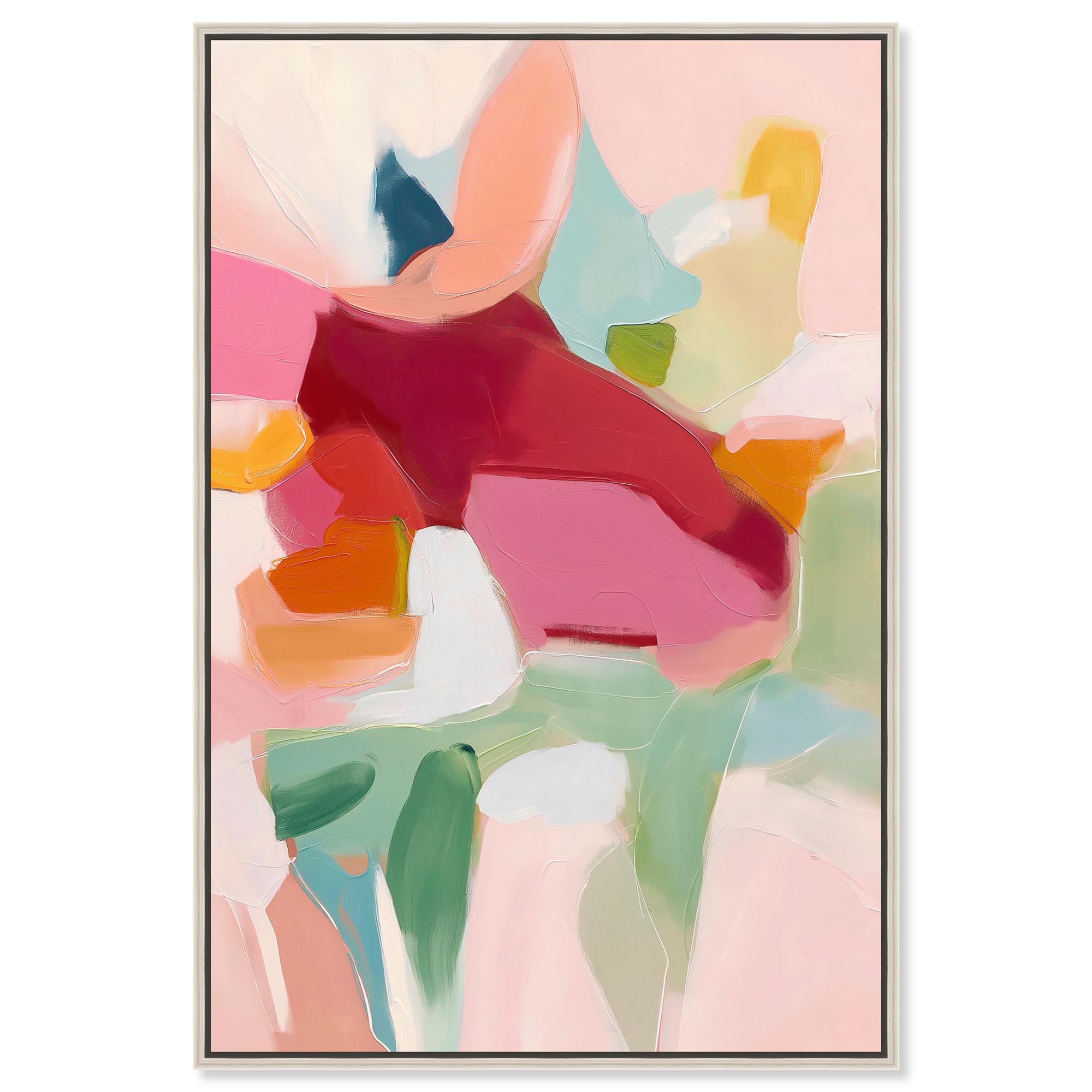 Happy Mess II Canvas Print Modern Wall Decor by Art Remedy, Silver ...
