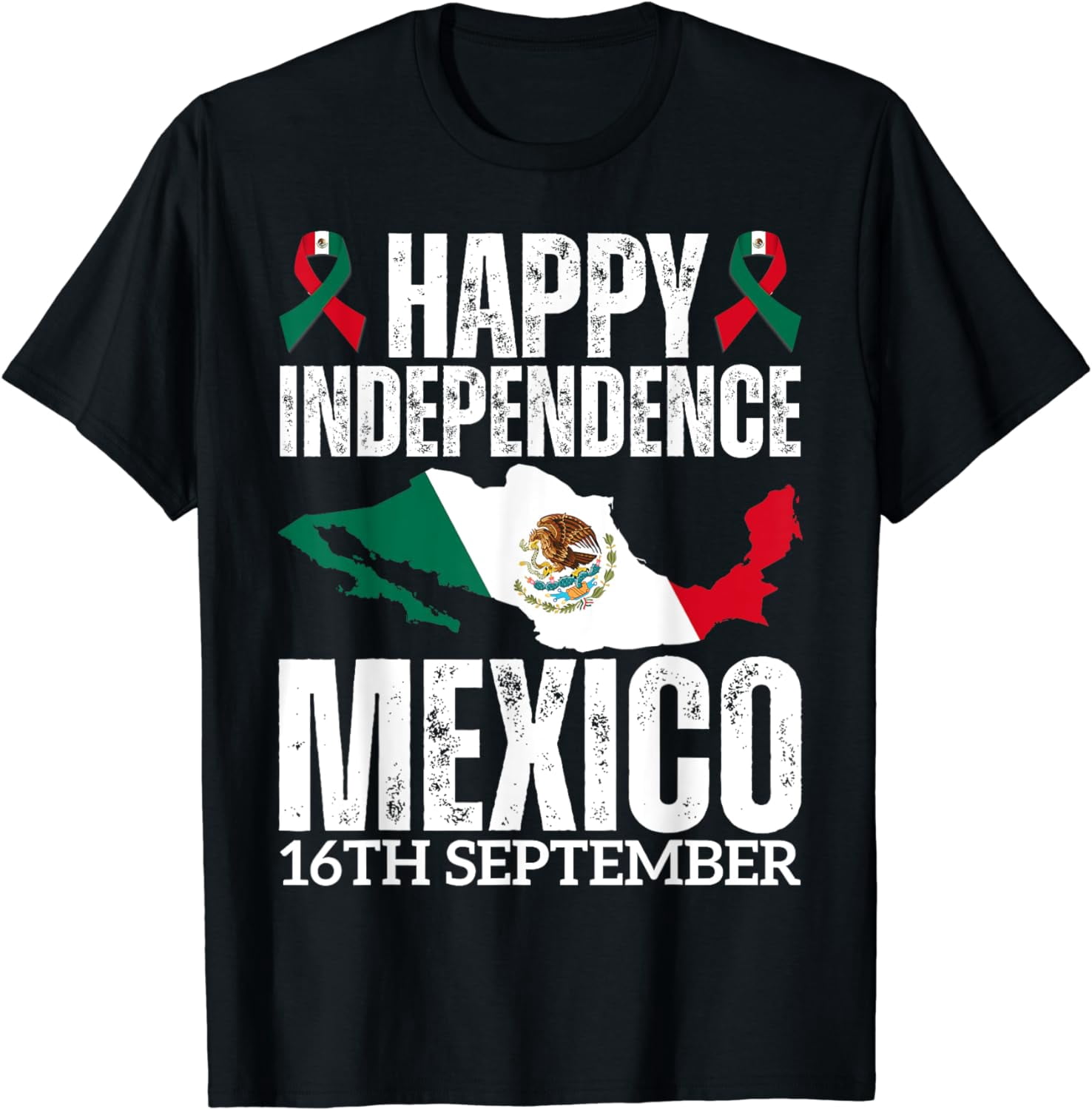 Happy Mexican Independence Day Est 16th September Mexico T-Shirt ...
