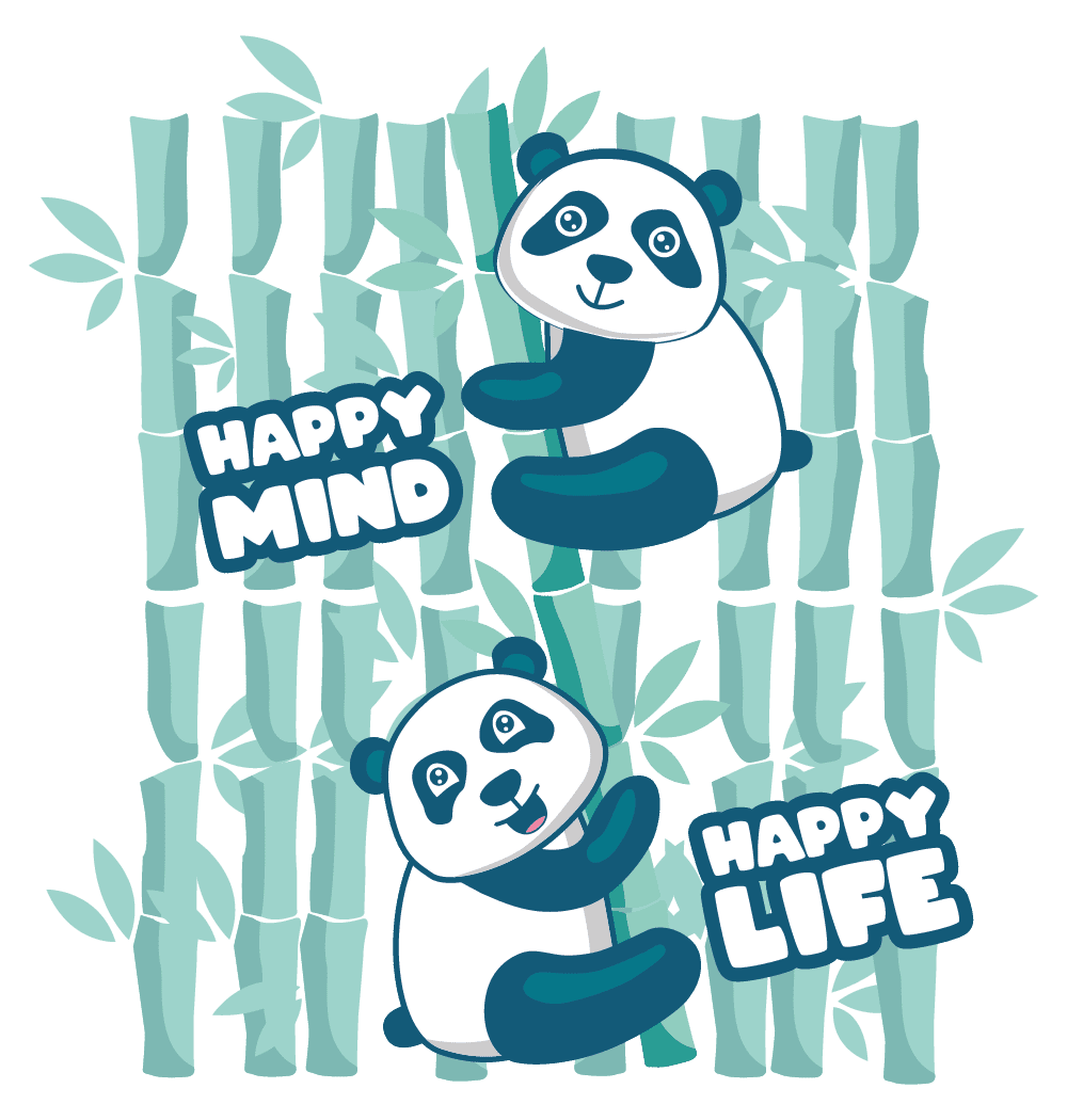 Happy Mind Happy Life - 20" x 21" Removable Inspirational Quotes Giant ...