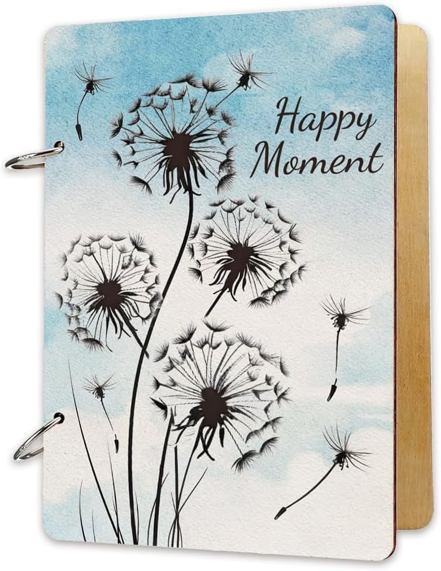 Happy Moment Greeting Card Holder Organizer Wooden Card Keeper Binder ...