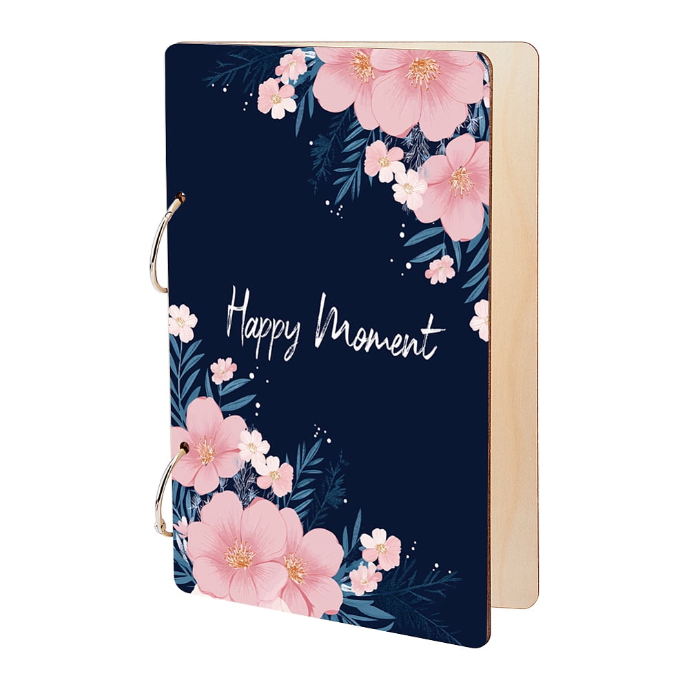 Happy Moment Greeting Card Holder Organizer Wooden Card Keeper Binder ...