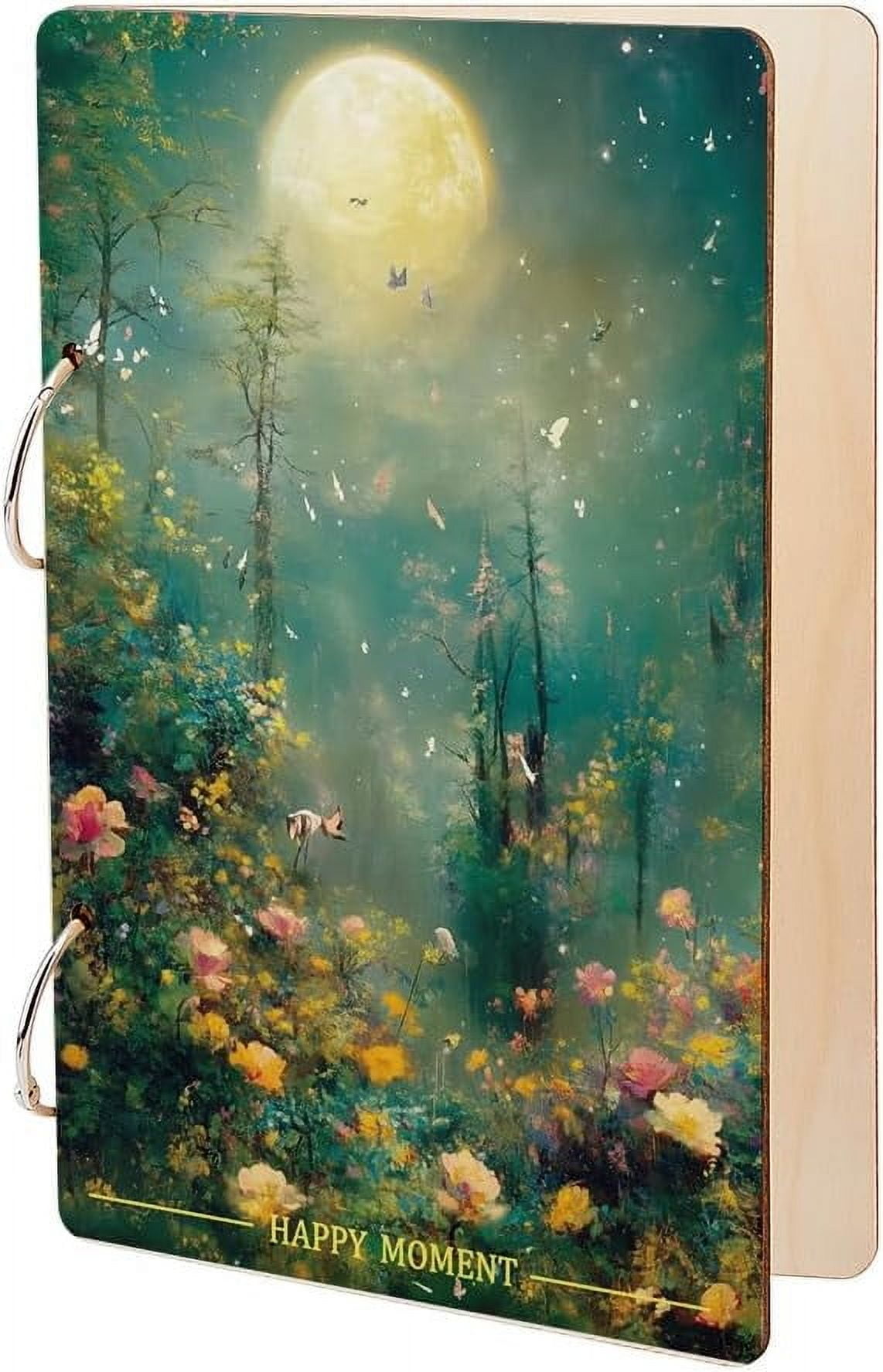 Happy Moment Greeting Card Organizer Planning Book Binder Card Keeper Moonlight Jungle Birthday ...
