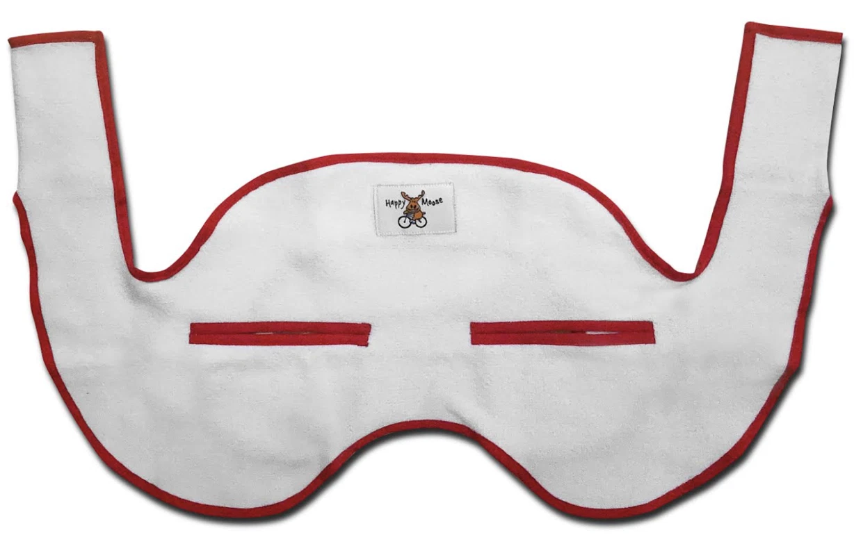 Happy Moose Bike Towel For Peloton Bike + (White With Red Trim) - Walmart.com