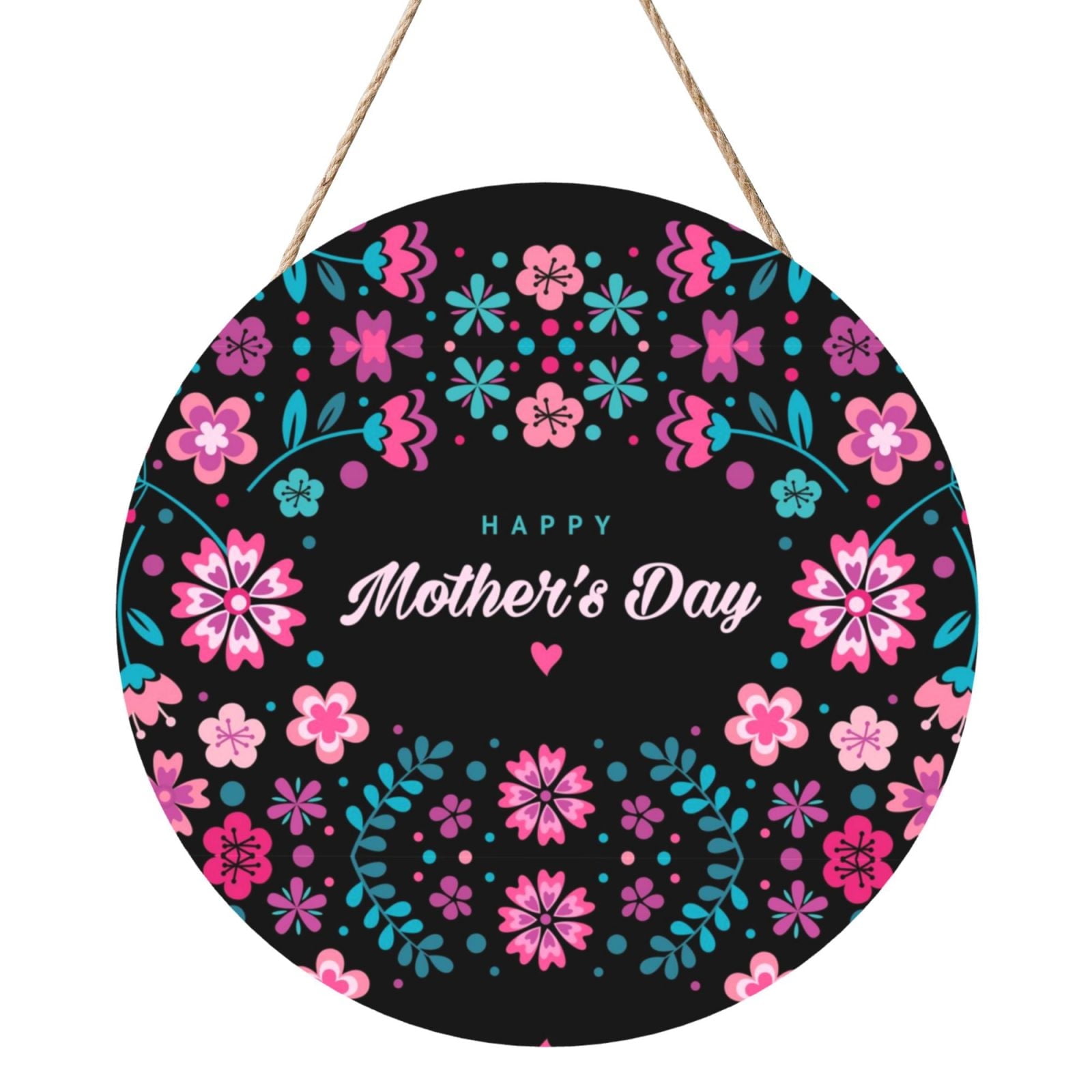 Happy Mother'S Day Wooden Hanging Sign Ornament Welcome Sign For Front ...