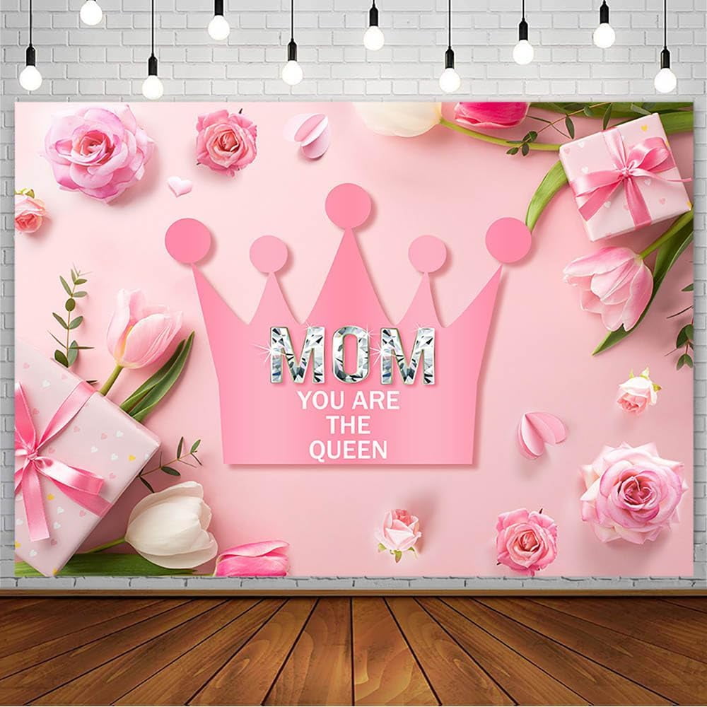 Happy Mother's Day Backdrop Best Mom Ever I Love You Mom Mother Day ...