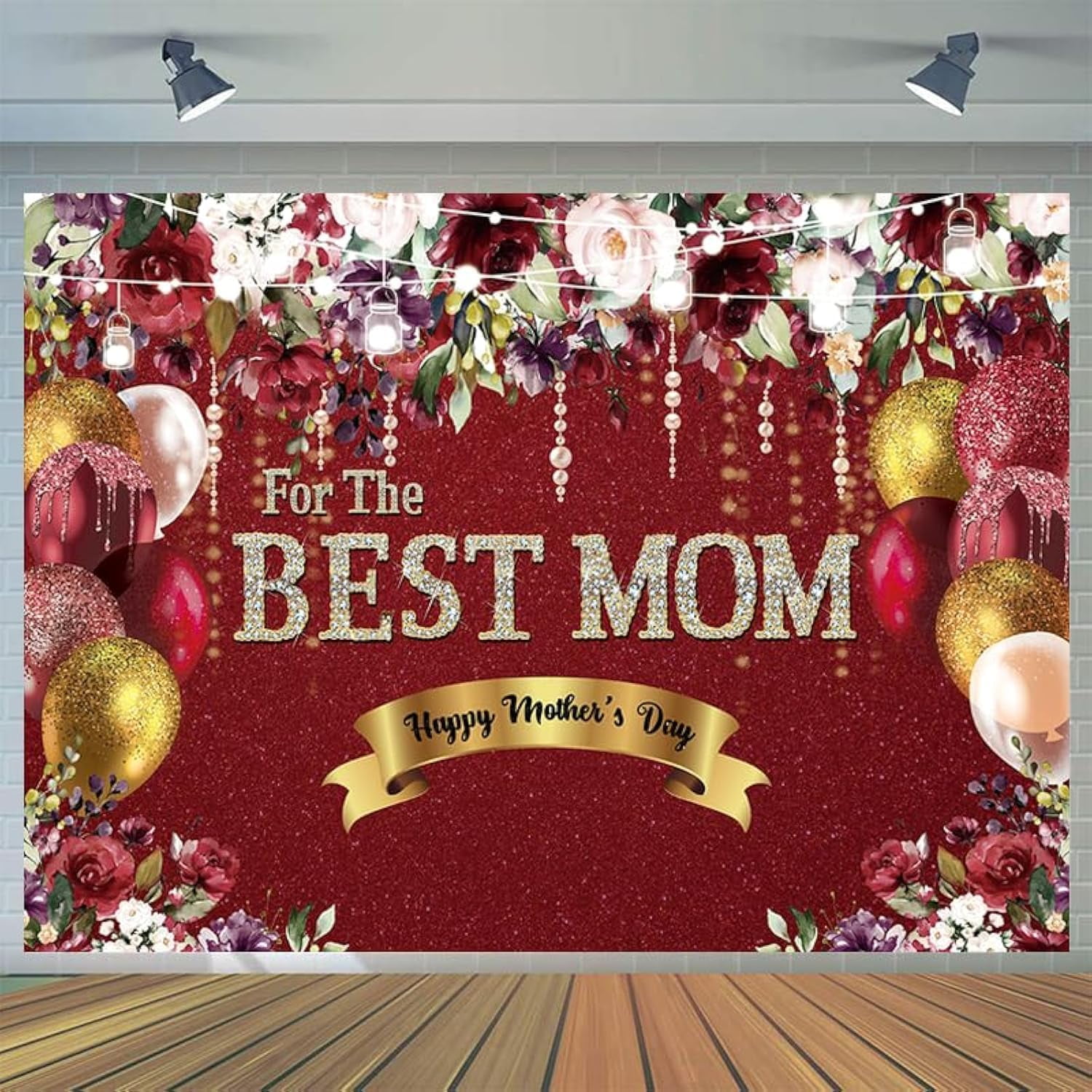 Happy Mother's Day Backdrop Mother's Day Floral Background Mother's ...