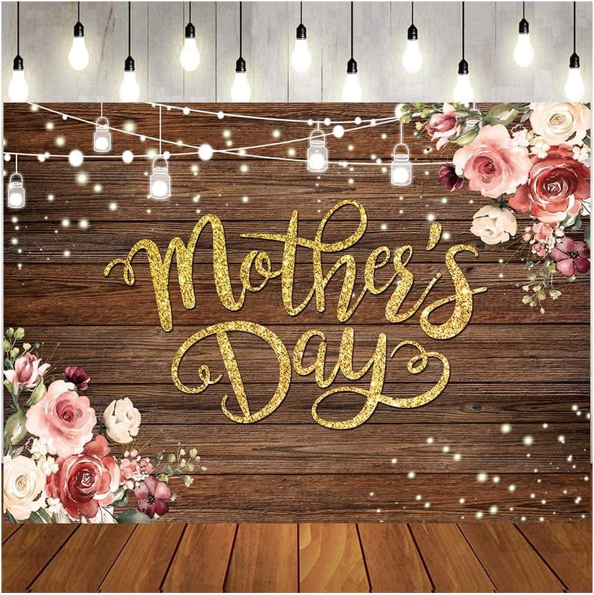 Happy Mother's Day Backdrop Mothers Photography Backdrop Thanks Mother ...