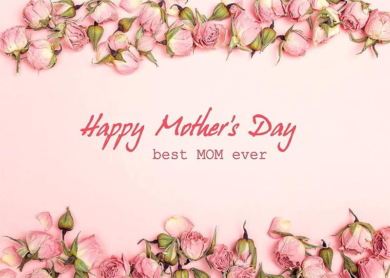 Happy Mother's Day Backdrop for Photography Background 3D Paper Flowers ...