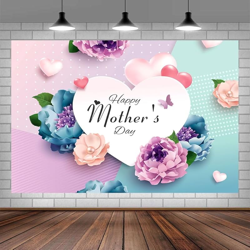 Happy Mother' s Day Backdrops Floral Photography Background Flower ...