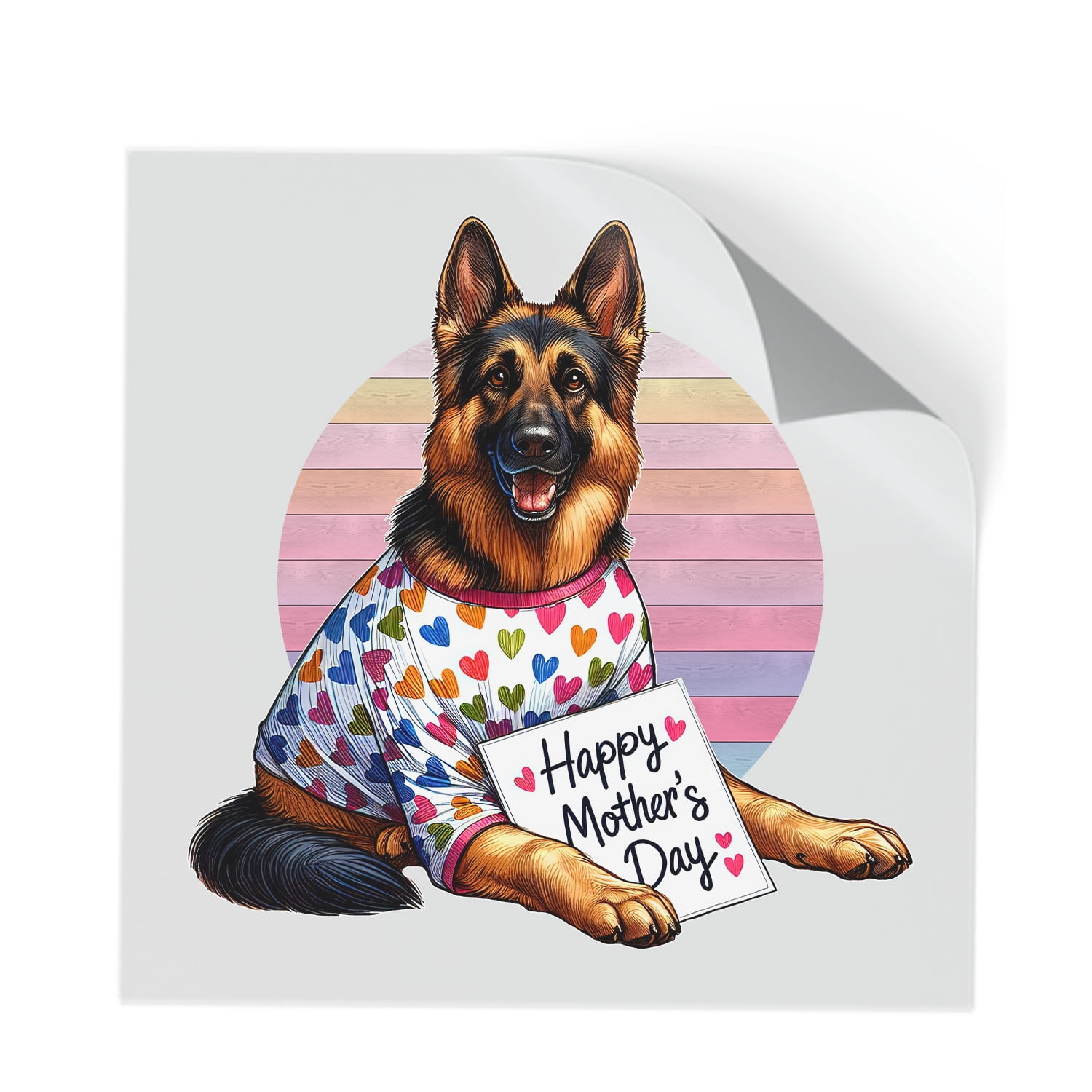 Happy Mother's Day Best German Shepherd Mom Ever Cutout Transfer ...