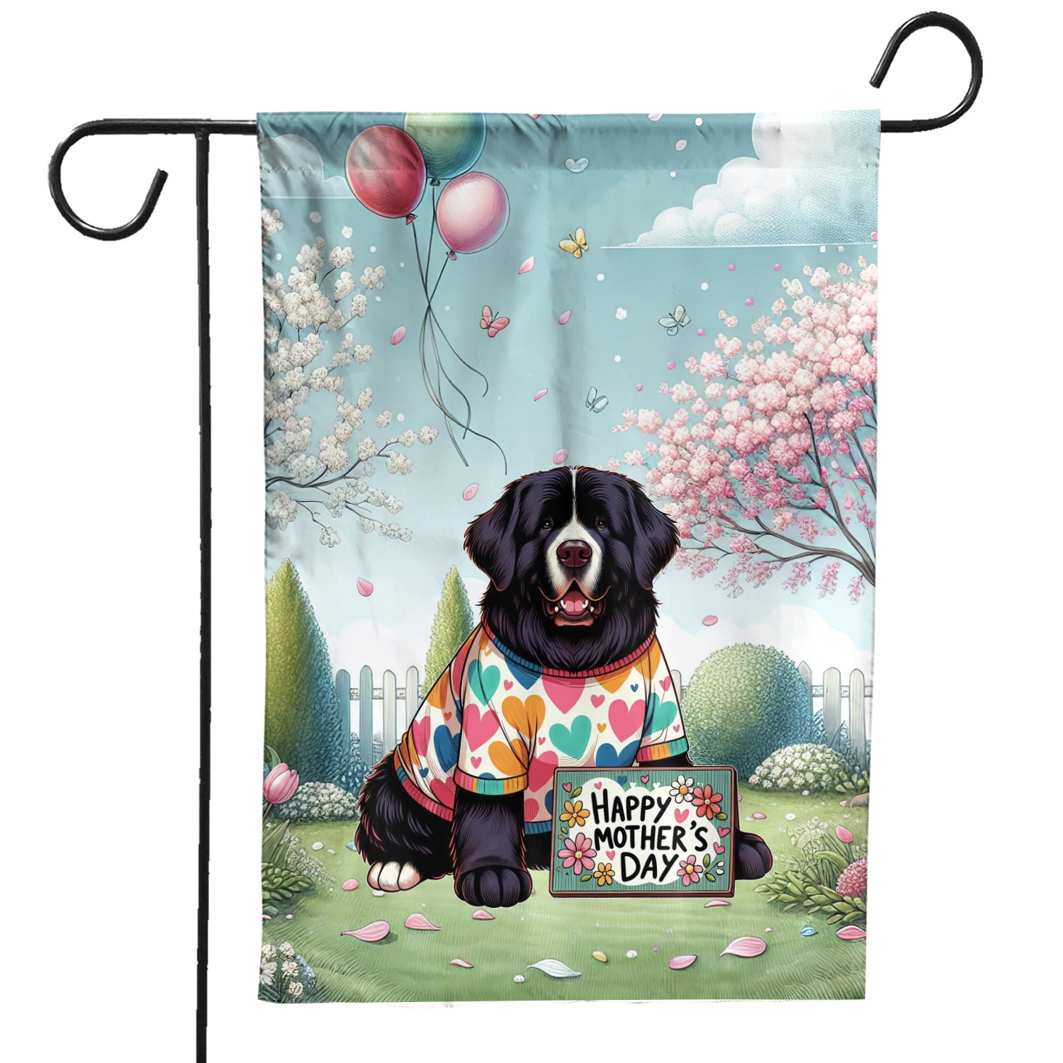 Happy Mother's Day Best Newfoundland Mom Ever Garden Flag 12x18in ...