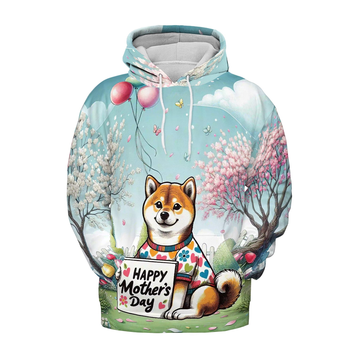 Happy Mother's Day Best Shiba Inu Mom Ever All Over Print 3D Hoodie ...
