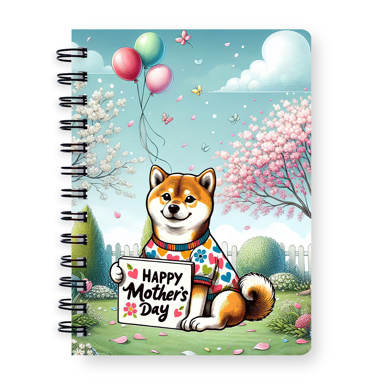 Happy Mother's Day Best Shiba Inu Mom Ever Spiral Bound Journal Shibas ...