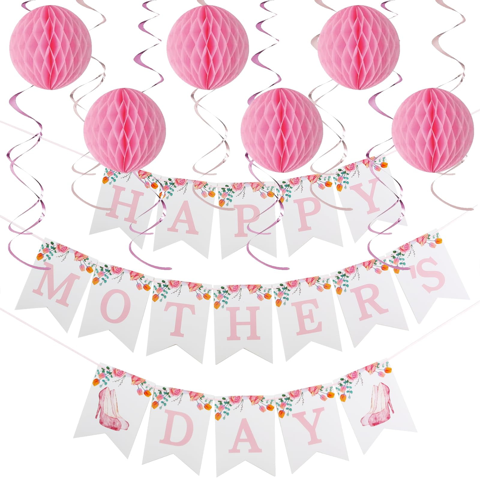 Happy Mother's Day Decorations, SSF20 Happy Mothers Day Banner with ...