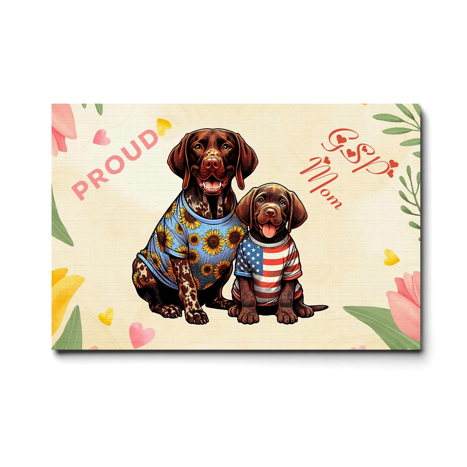Happy Mother's Day Proud Gsp Mom German Shorthaired Pointer Horizontal ...