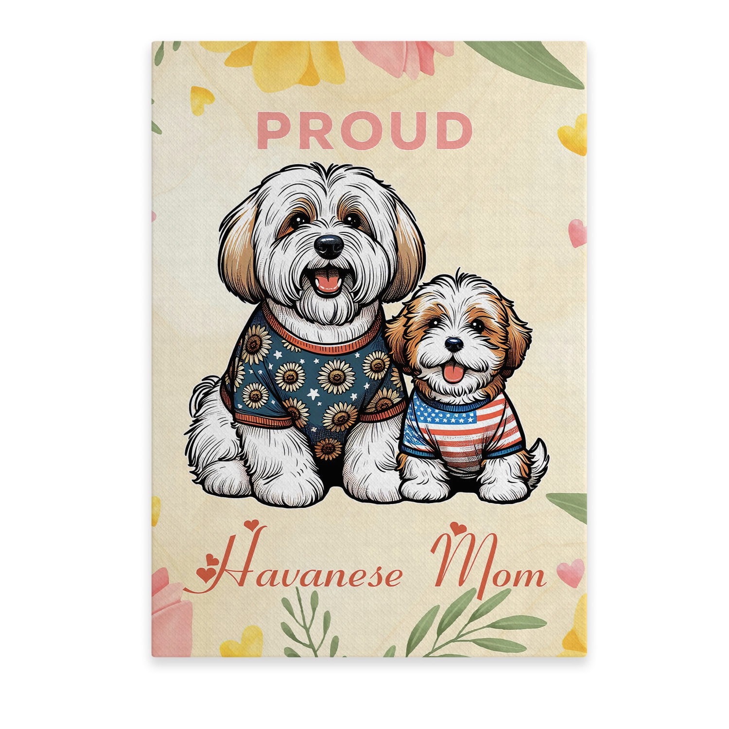 Happy Mother's Day Proud Havanese Mom Vertical Matte Canvas Poster ...