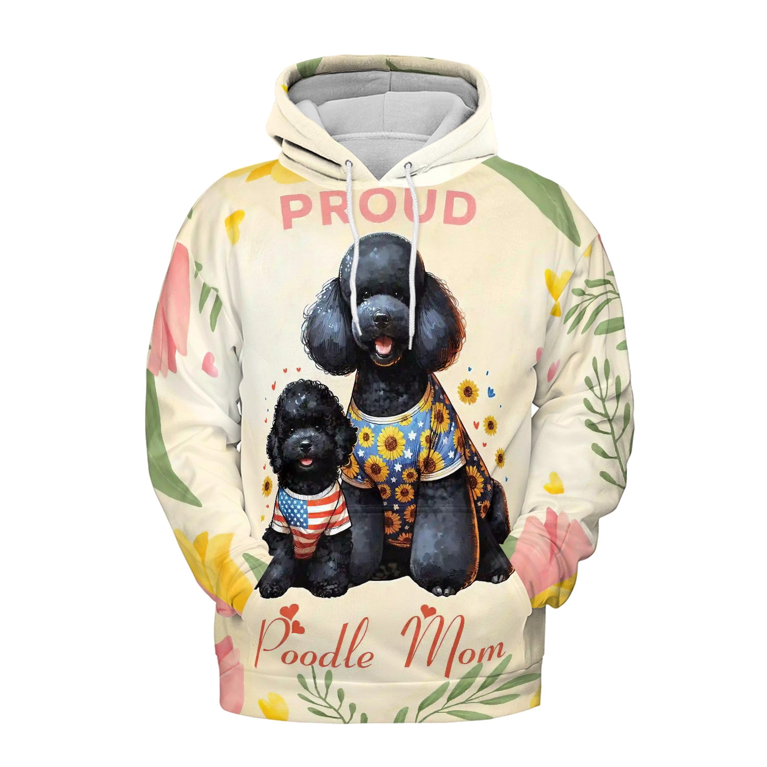 Happy Mother's Day Proud Poodle Mom All Over Print 3D Hoodie Unisex ...