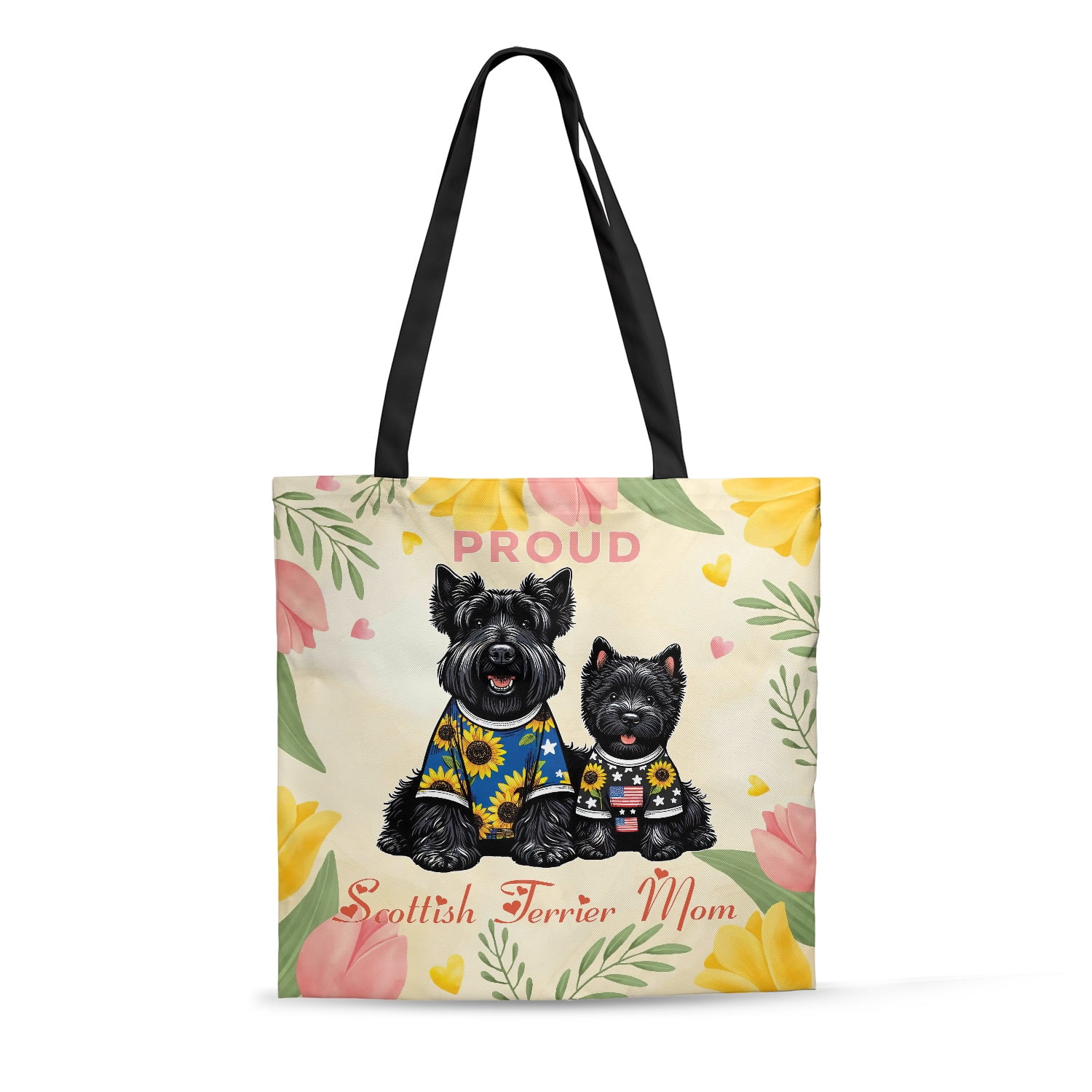 Happy Mother's Day Proud Scottish Terrier Mom All Over Print 3D Canvas ...