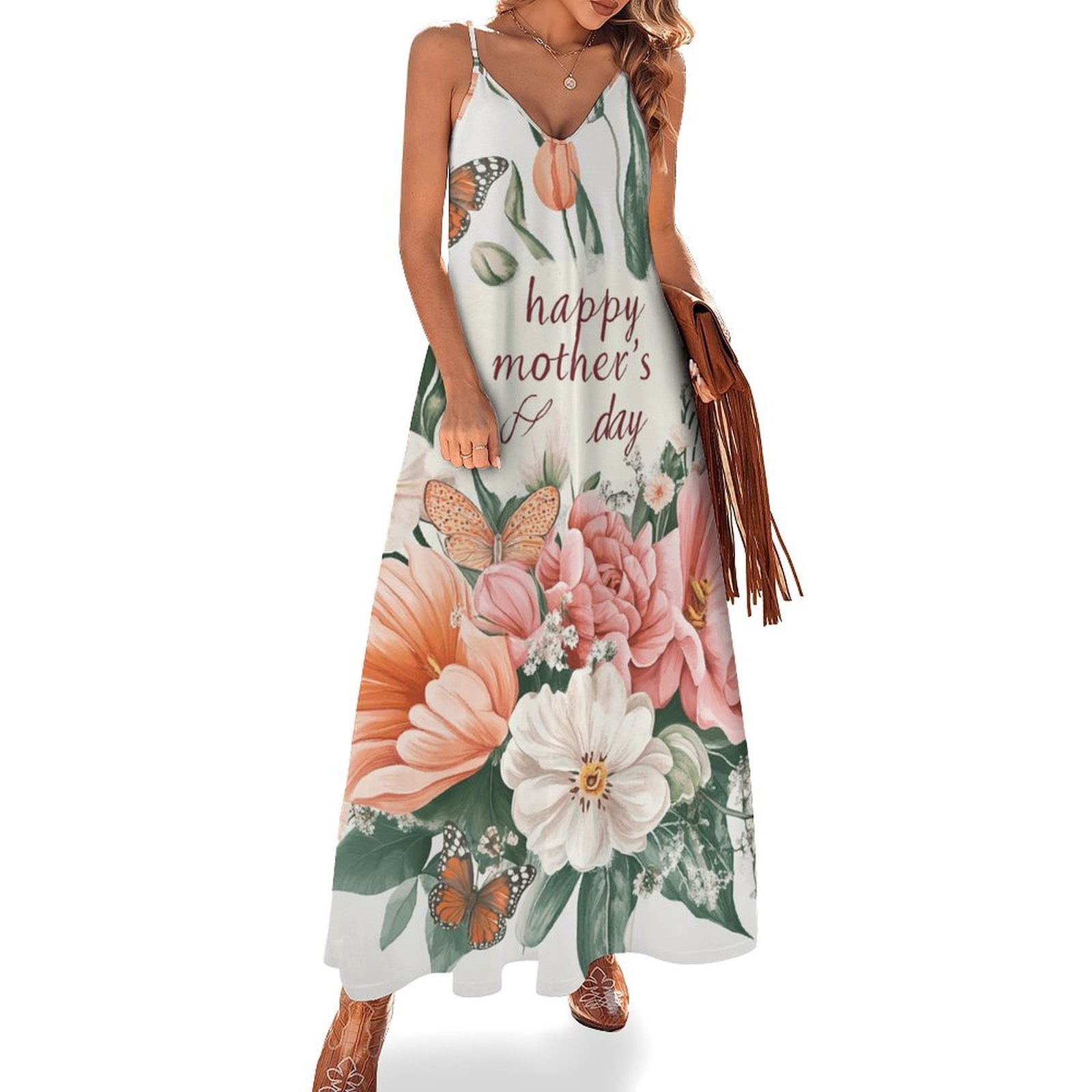 Happy Mother's Day Sleeveless Dress Women's Luxury Party Dress Birthday ...