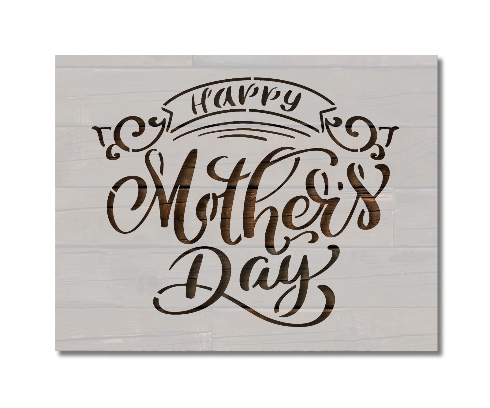 Happy Mother's Day Stencil Template Reusable 8.5 x 11 Inches for ...