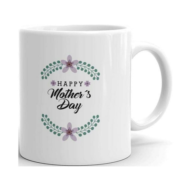 Happy Mother’s Day With Flower Coffee Tea Ceramic Mug Office Work Cup