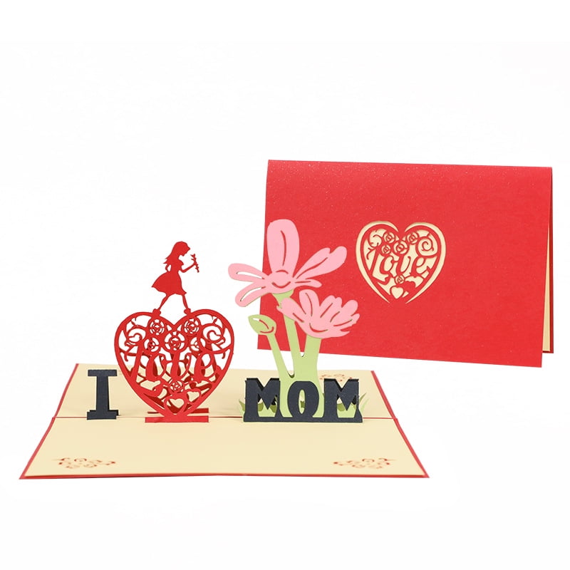 Happy Mothers Day Pop Up Card, Mother's Day Card for Mom, Happy ...