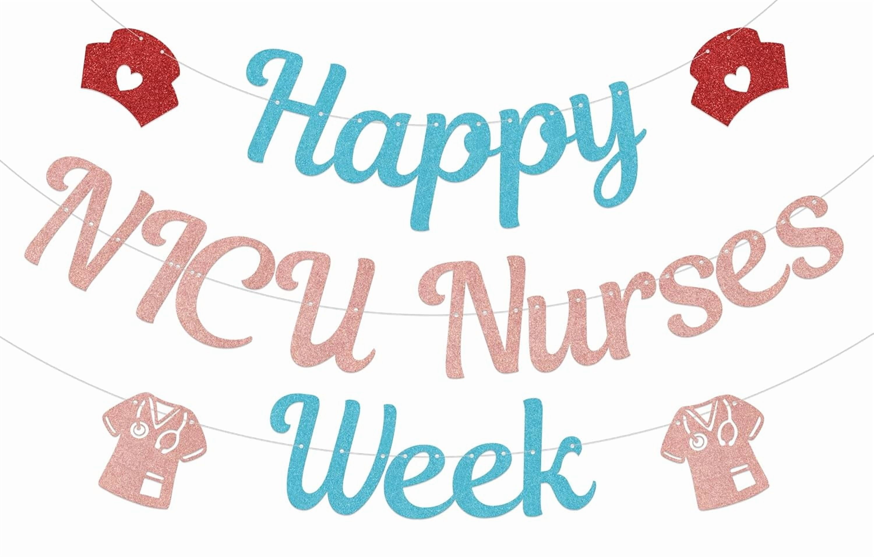 Happy NICU Nurses Week Banner Neonatal Nurses Week Party Decorations ...