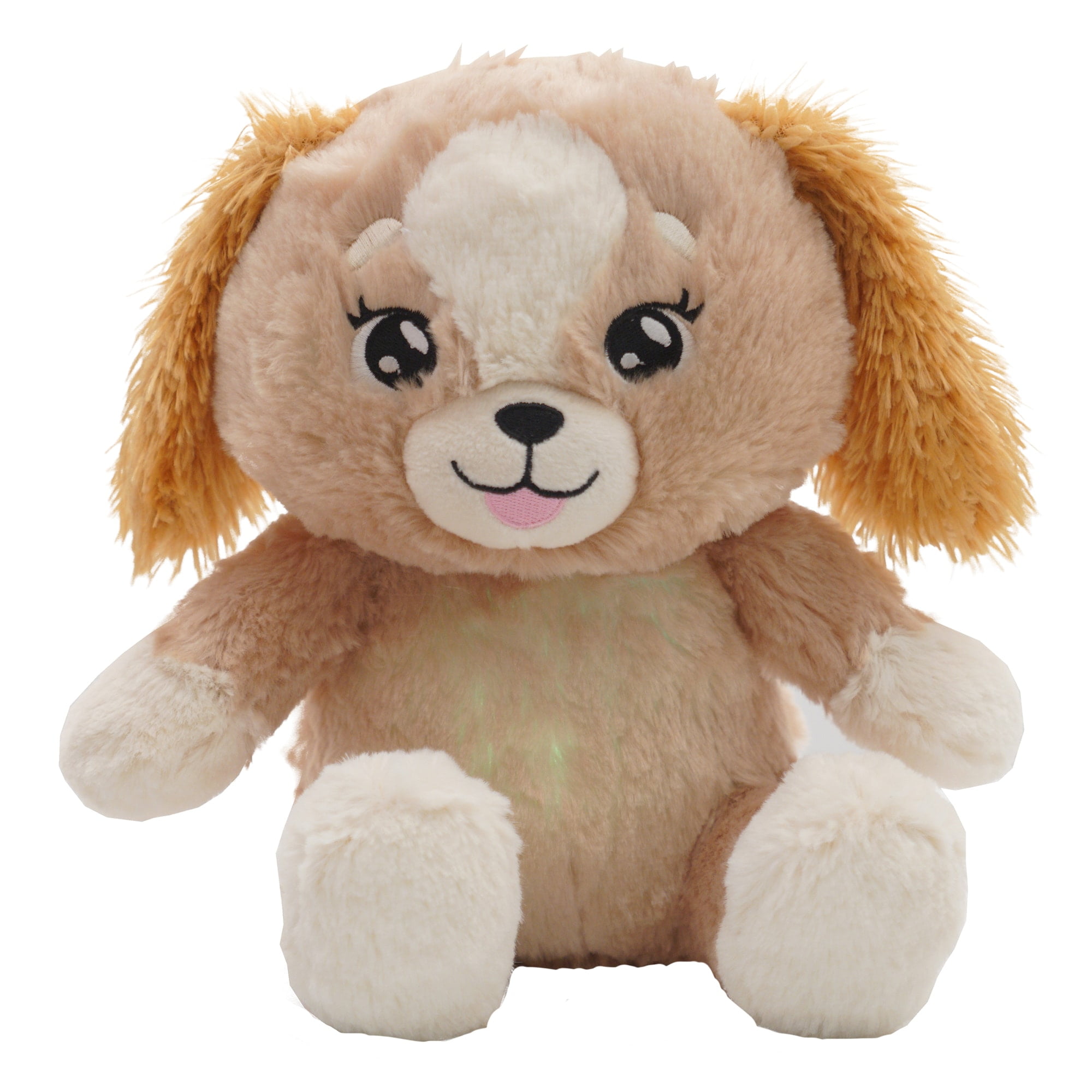 Happy Nappers Lullabrites Brown Dog, Musical Light Up Plush, Plays 3 ...