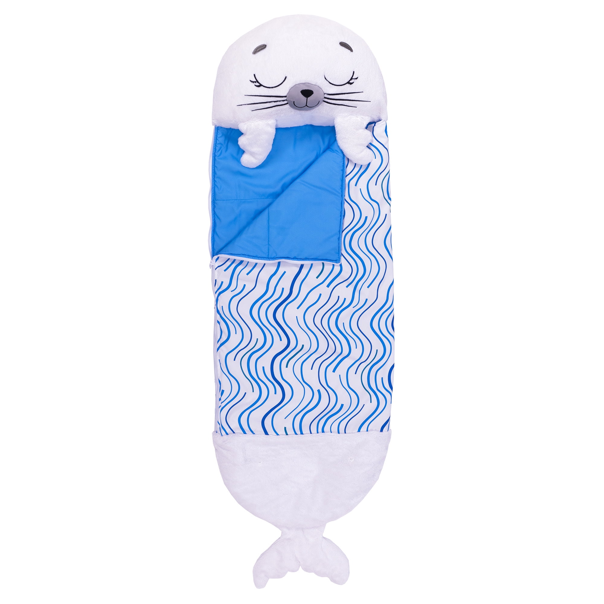 Happy Nappers: Pillow & Sleepy Sack: Large - Sammy The Seal - 66 x 30 ...