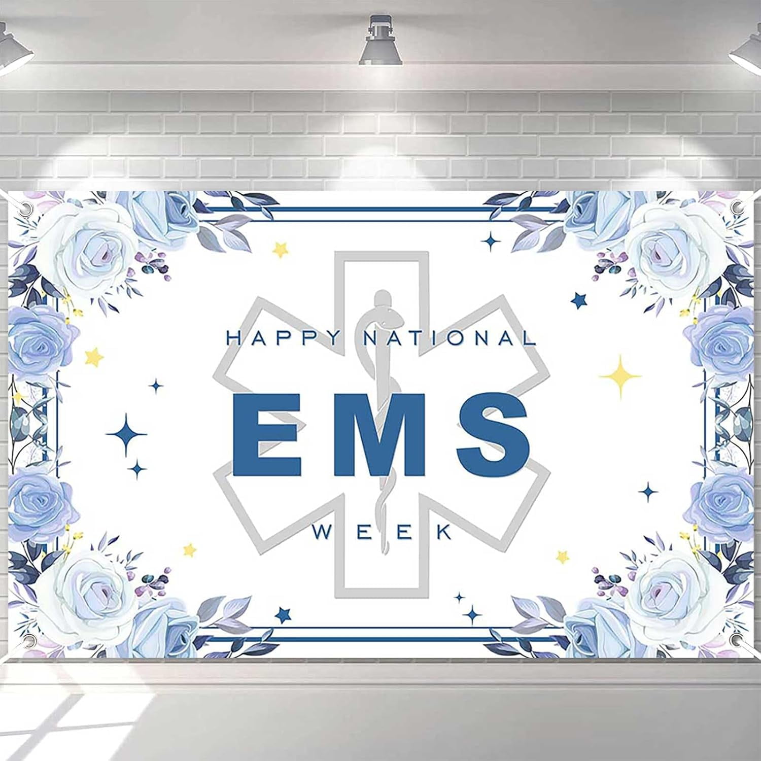 Happy National EMS Week Banner -Perfect for EMS Week Celebrations, First Responder Appreciation ...