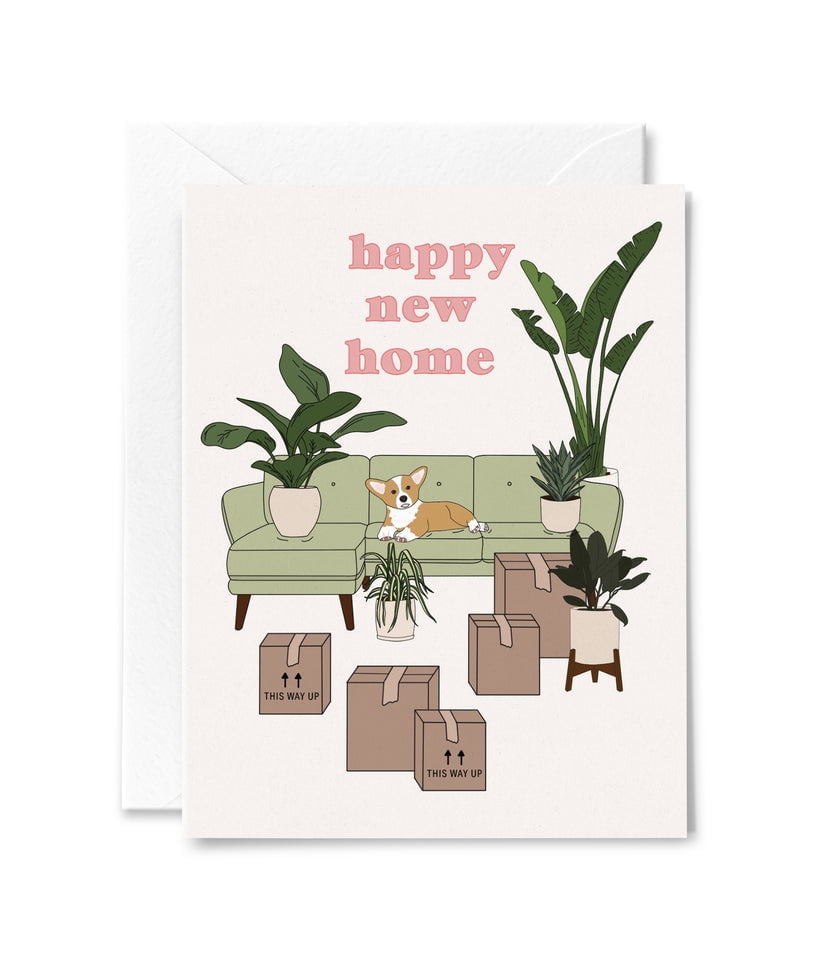 Happy New Home Card with Cute Corgi Design – Ideal Gift for ...