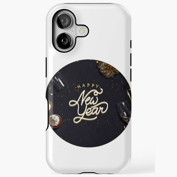 Happy New Year 2024 Celebration Phone Case with iPhone 17 to 11 Pro Max ...