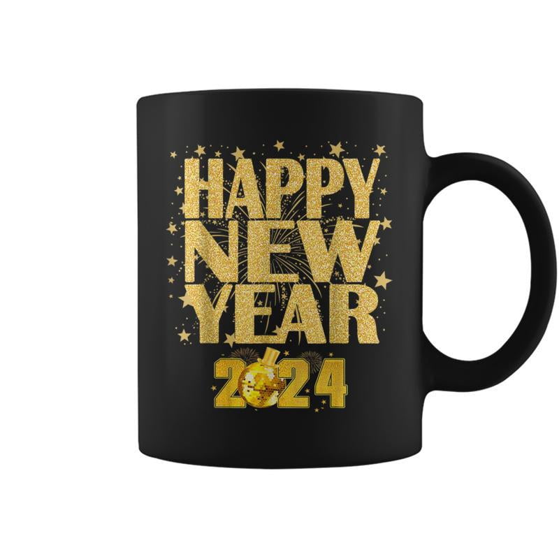 Happy New Year 2024 New Years Eve Party Countdown Fireworks Coffee Mugs ...