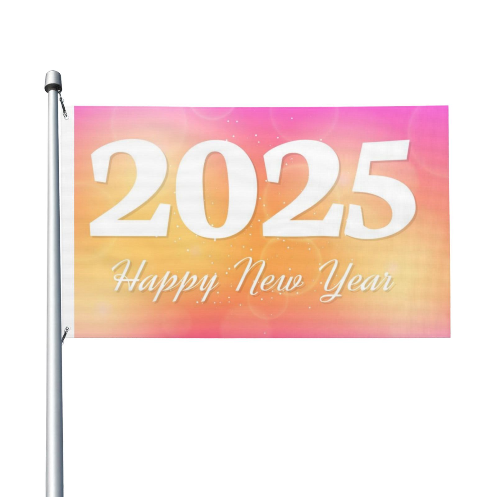 Happy New Year 2025 Flag 3x5 Ft Double-Sided Flag Outdoor Sign Party ...