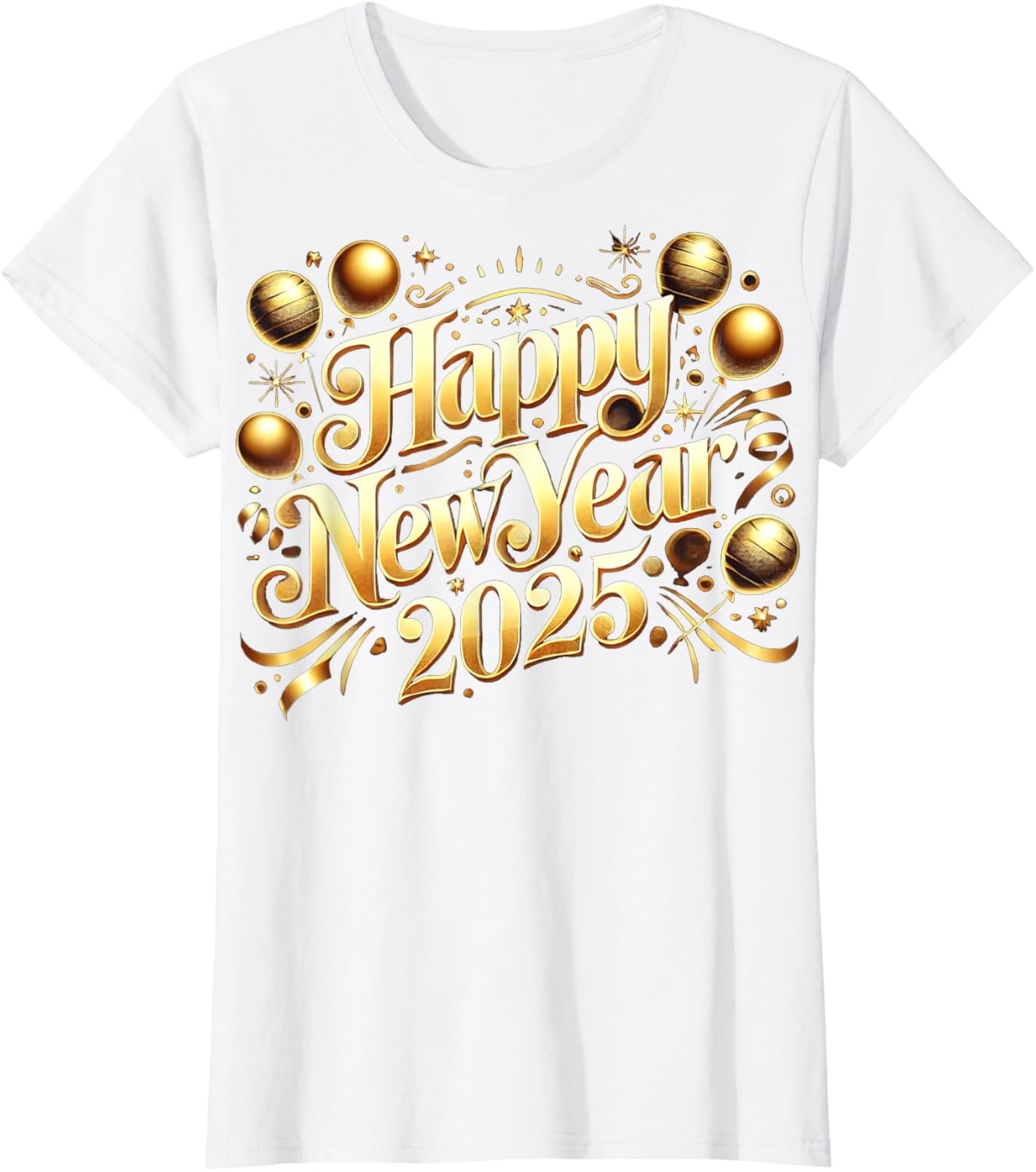 Happy New Year 2025 Goodbye 2024 Hello 2025 Christmas Women T-Shirt - Walmart.com