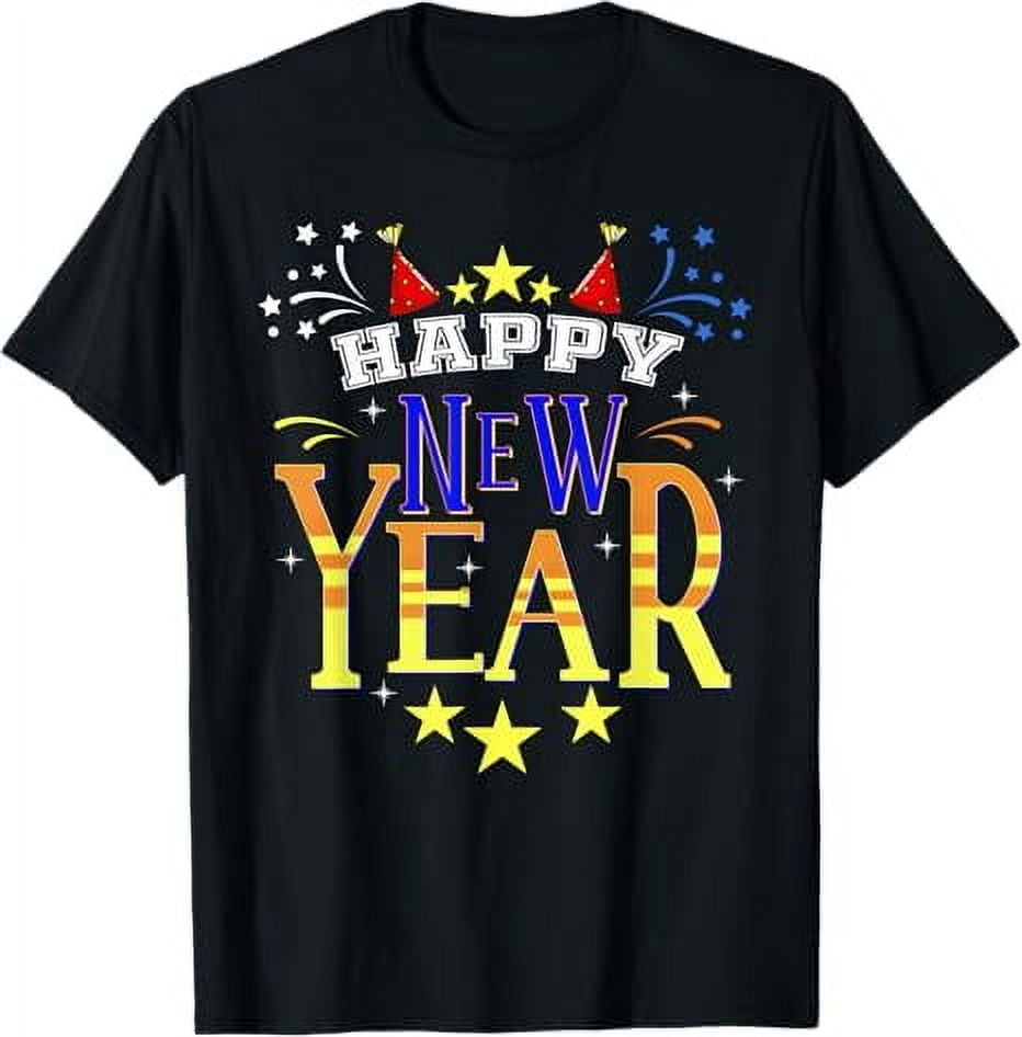 Happy New Year 2025 New Years Eve Party Countdown Fireworks T-Shirt - Walmart.com