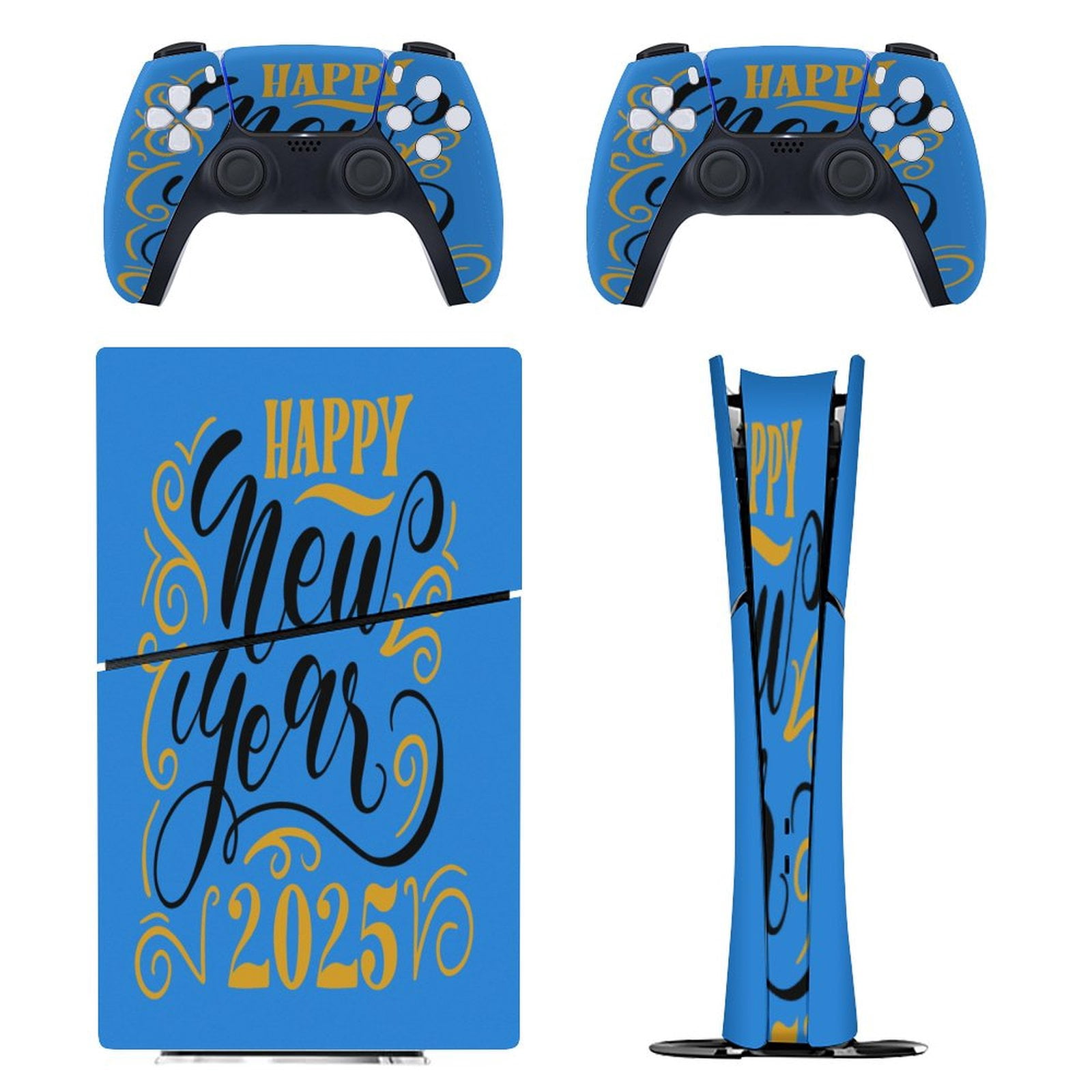 Happy New Year, 2025 PS5/PS5 Slim Digital Disc Skin Sticker For Console ...