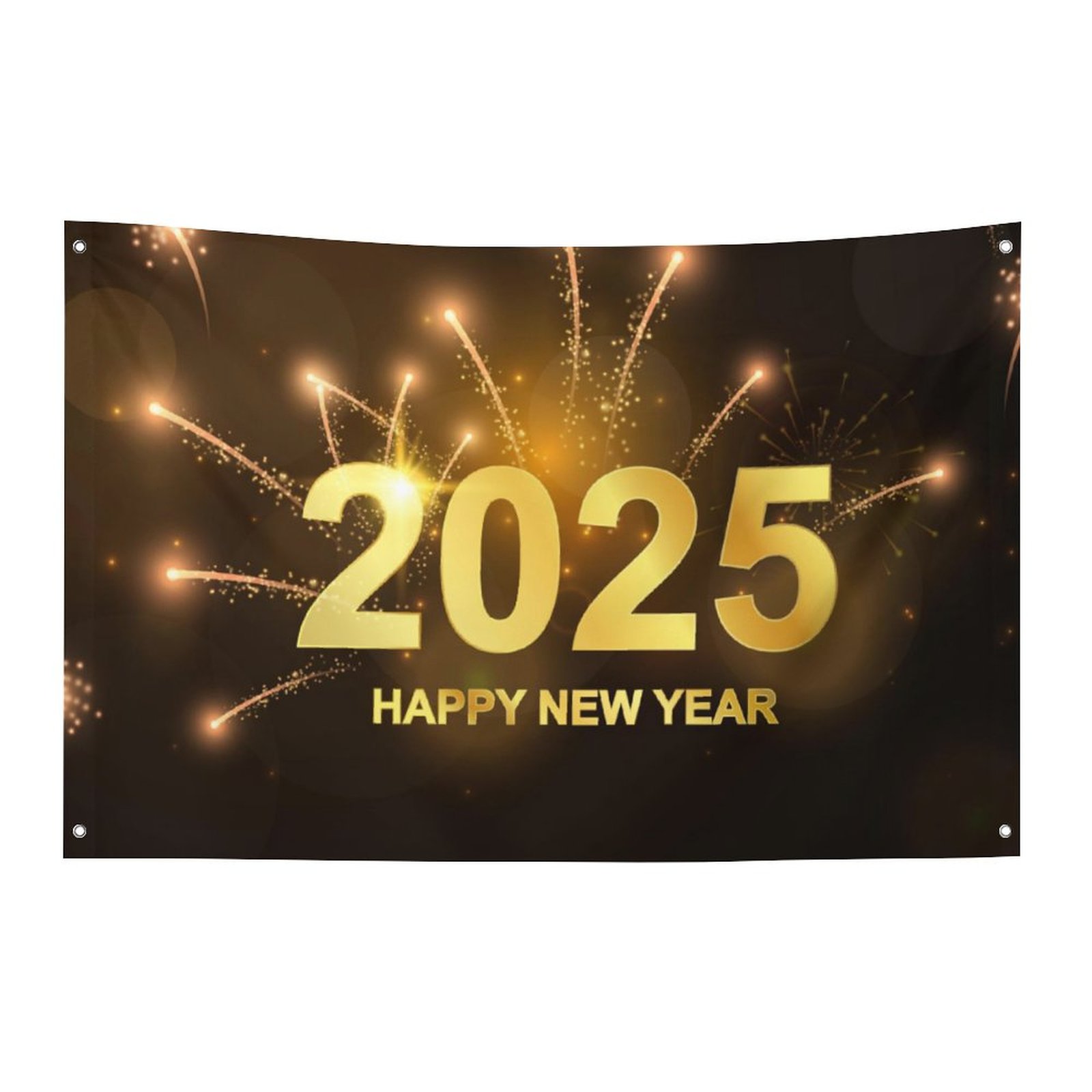 Happy New Year 2025 Tapestry Banner Backdrop Flag Background Decoration ...