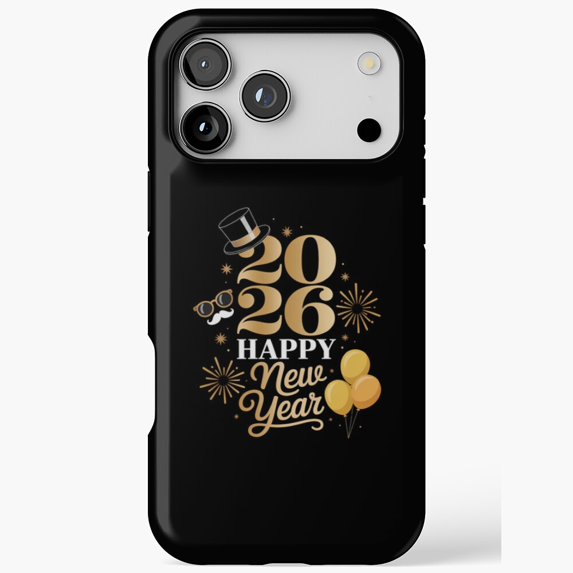 Happy New Year 2026 Colorful Celebration Phone Case iPhone Case 17 11 ...