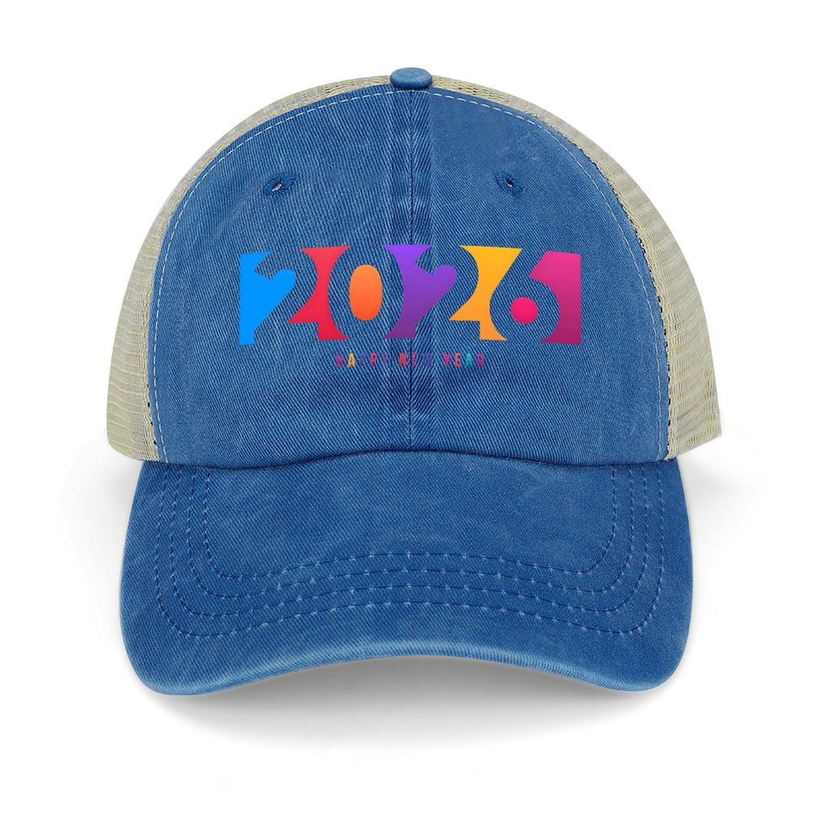 Happy New Year 2026 Dark Blue Baseball Cap for Men Women, Adjustable ...