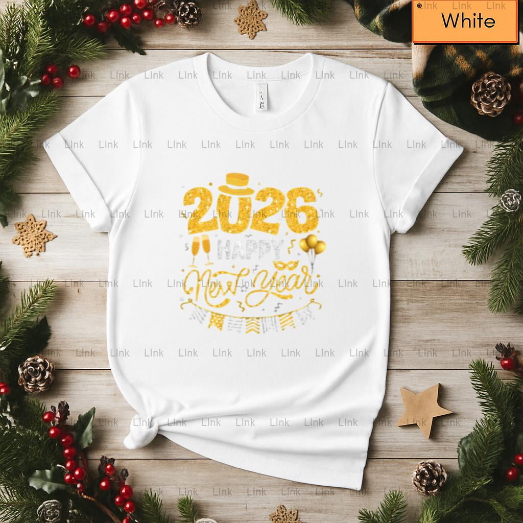 Happy New Year 2026 Fireworks Countdown Party Art Top Unisex T-Shirt ...