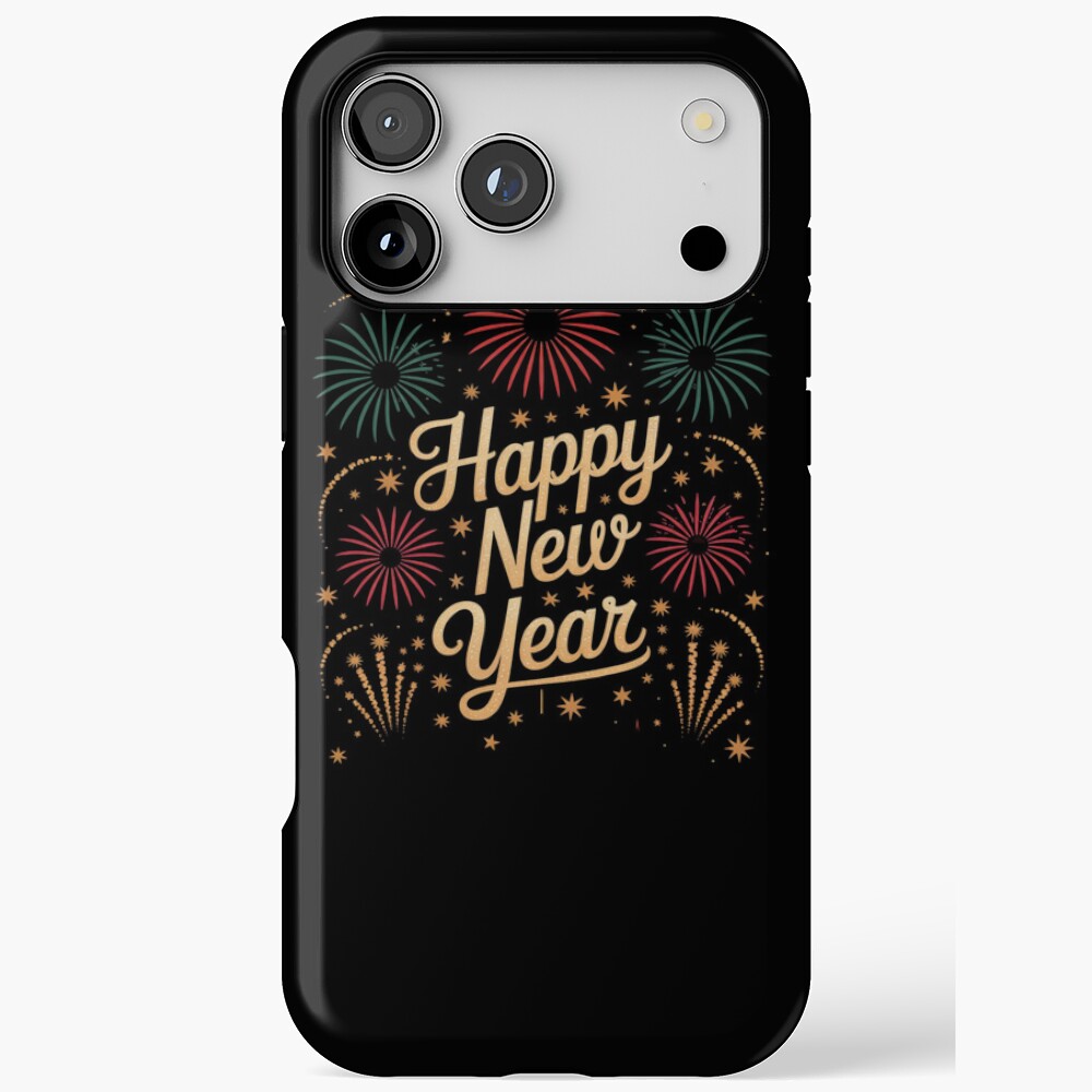 Happy New Year 2026 Fireworks Party Phone Case iPhone Case 17 to 11 Pro ...
