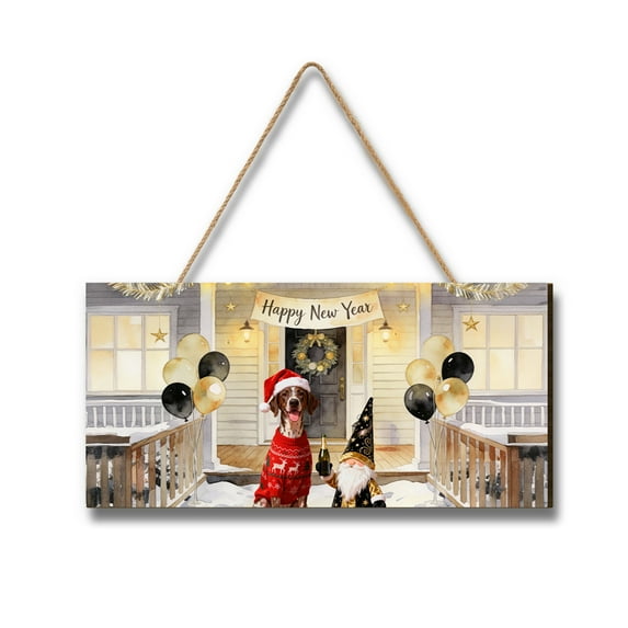 Happy New Year 2026 German Shorthaired Pointer Santa Gnome Holiday ...