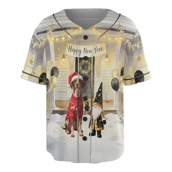 Happy New Year 2026 German Shorthaired Pointer Santa Gnome Holiday ...