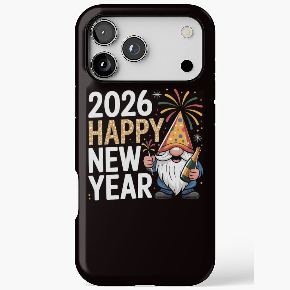 Happy New Year 2026 Gnomes Festive Party Phone Case iPhone Case 17 11 ...